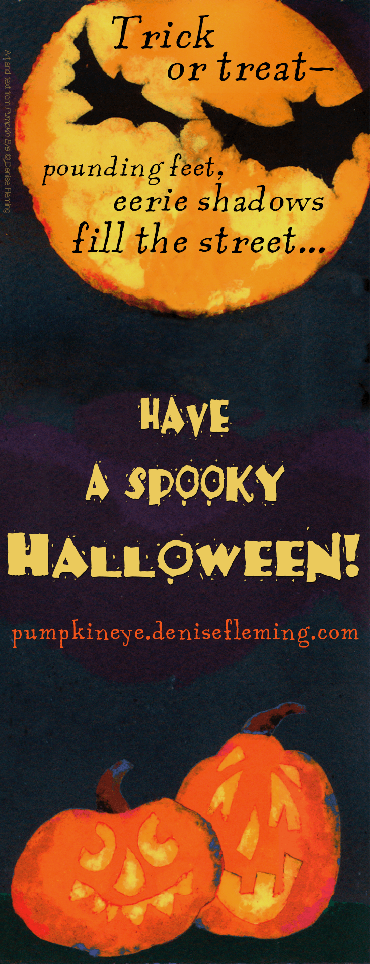 Pumpkin Eye | Book Activities | Denise Fleming